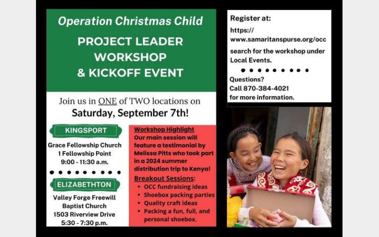 Operation Christmas Child Project Leader Workshop & Kickoff Event 2024 ...